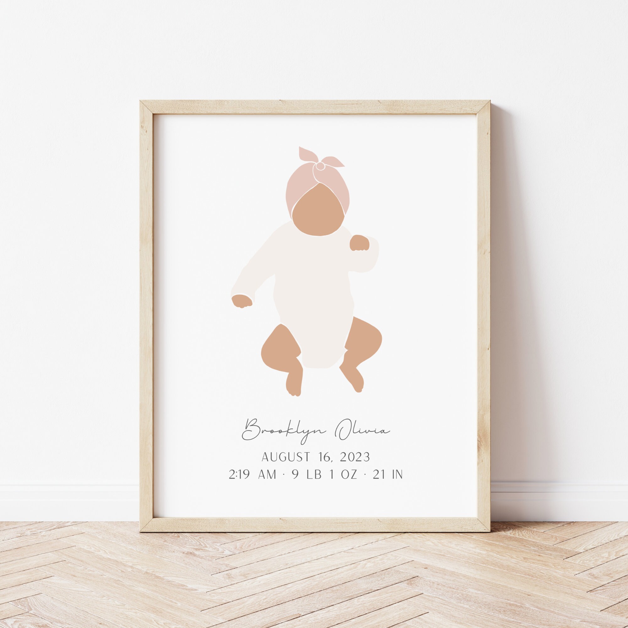 Personalized Baby Birth Stats Print Printable Newborn Birth - Etsy