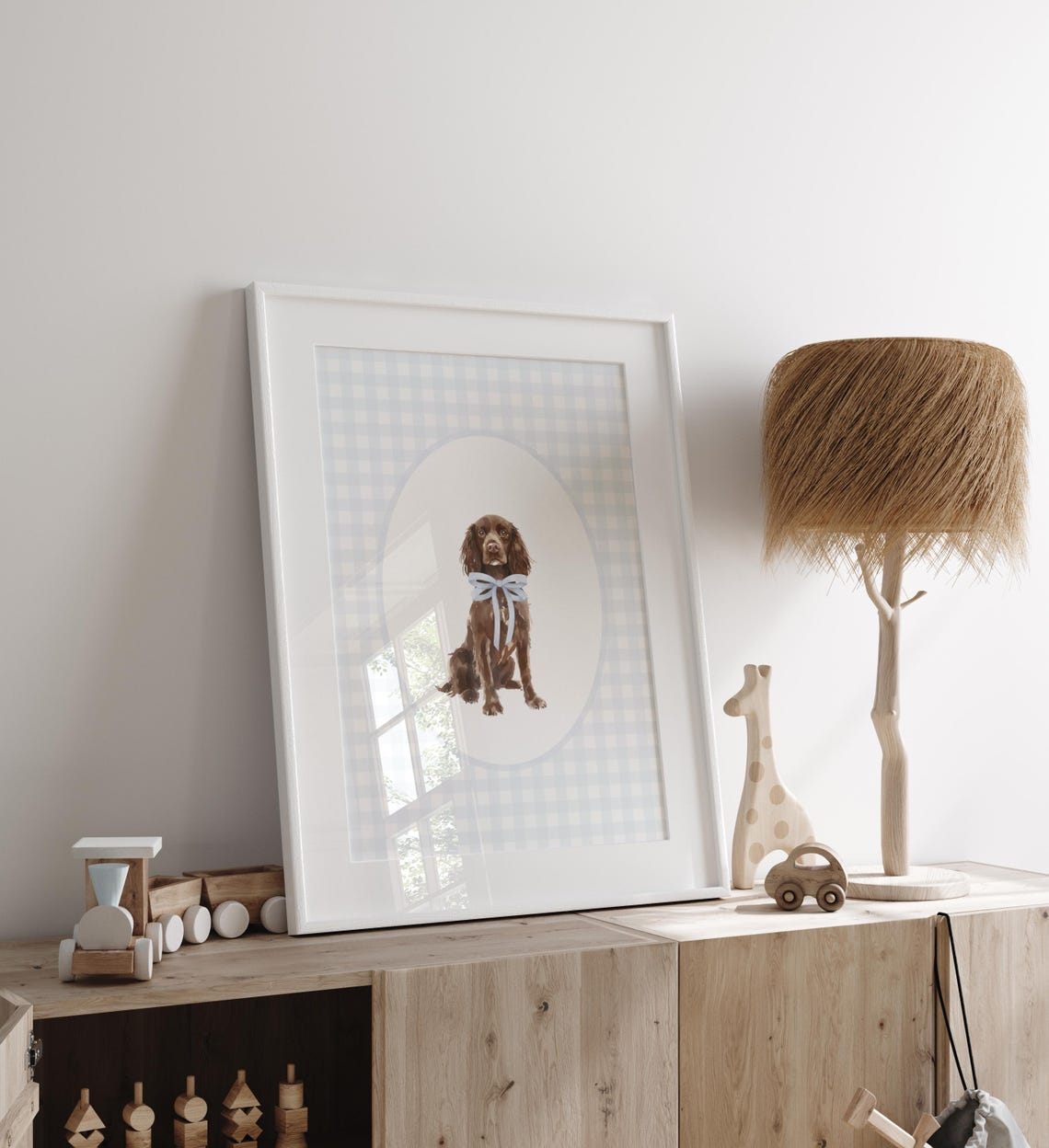 Boykin Spaniel Nursery Decor, Watercolor Dog Nursery Print, Baby Boy ...