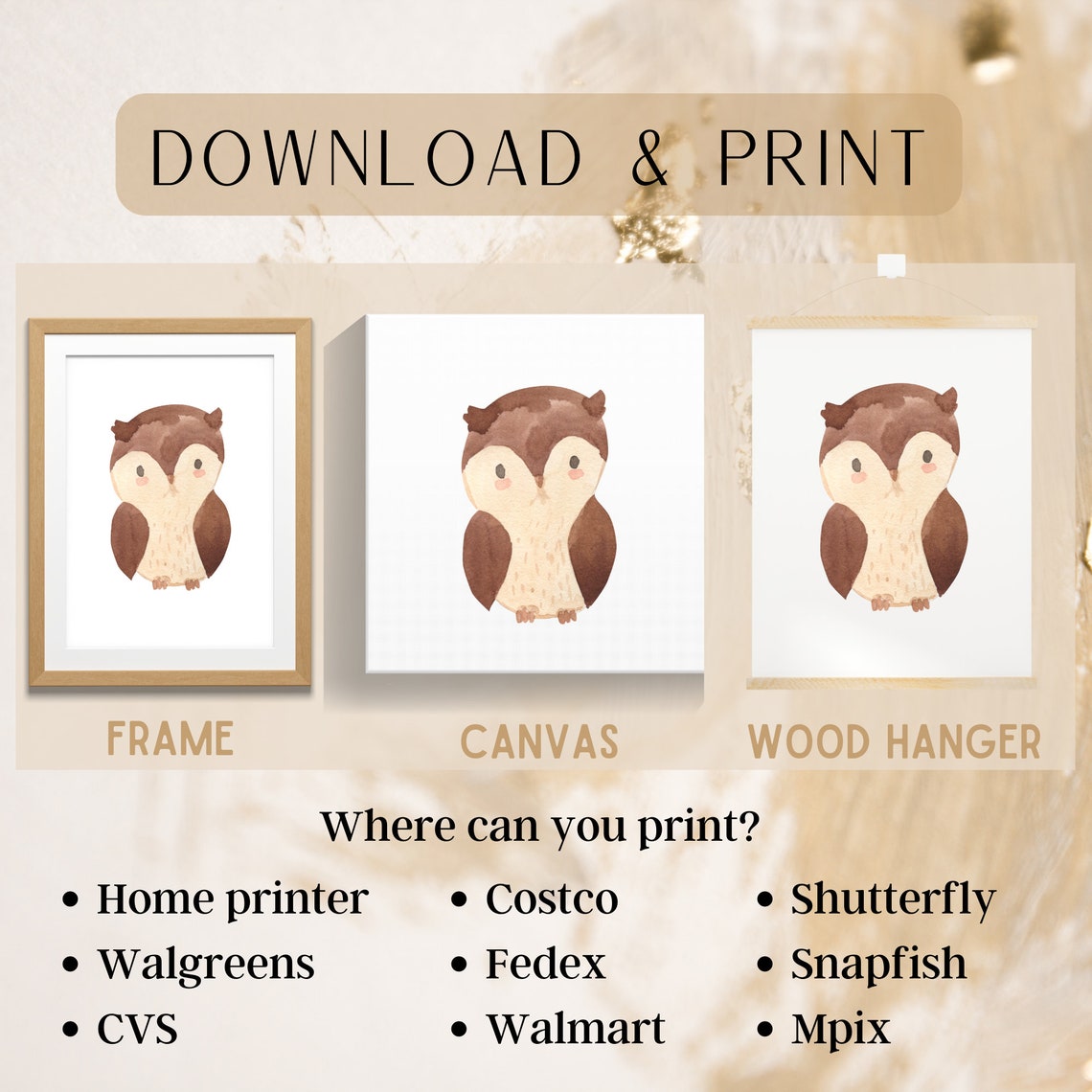 Set of 2 Wildflowers Alphabet Numbers Poster, Floral Alphabet Print ...