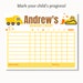 Construction Reward Chart, Printable Reward Chart, Editable ...