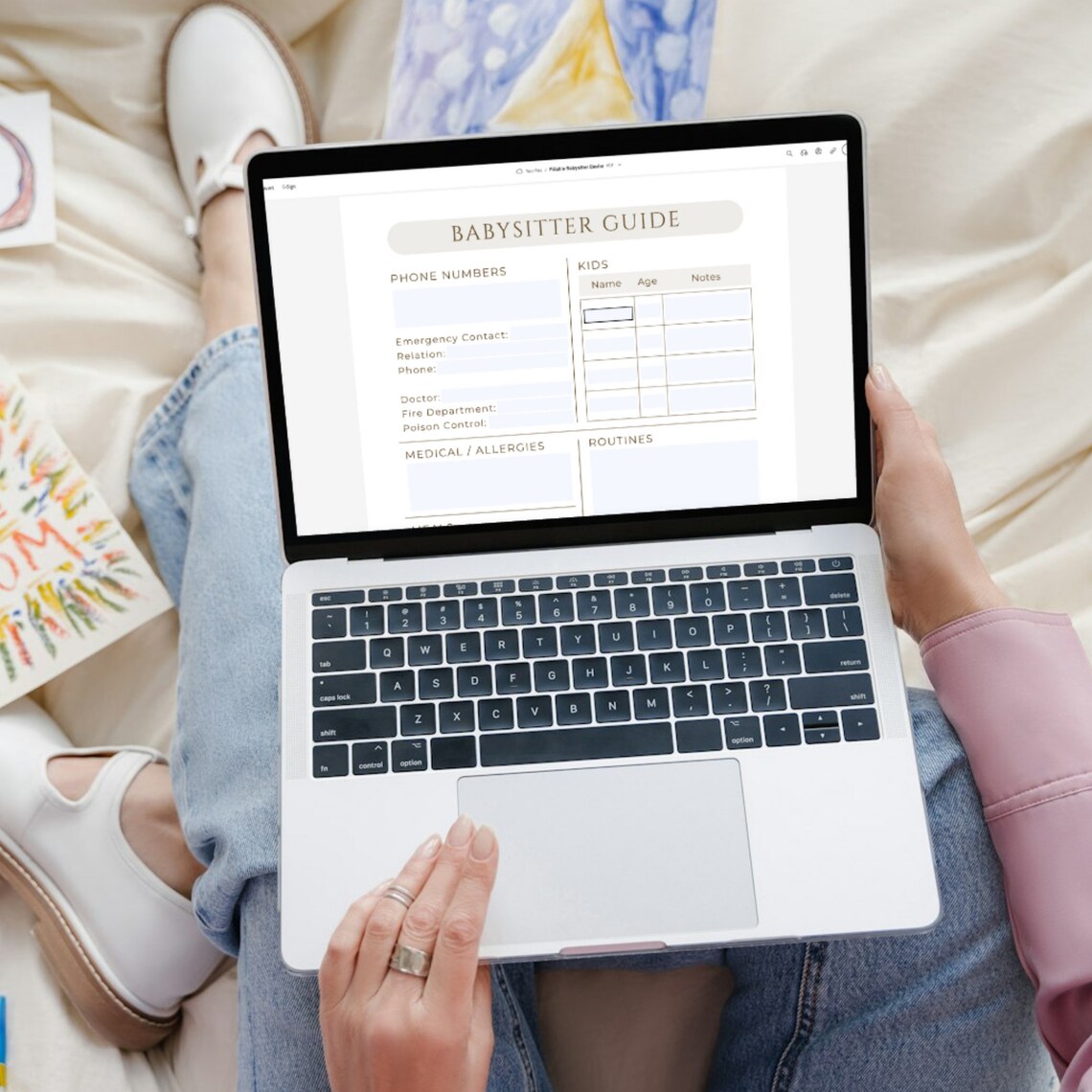 Fillable Babysitter Binder PDF, Printable Babysitter Planner, New ...