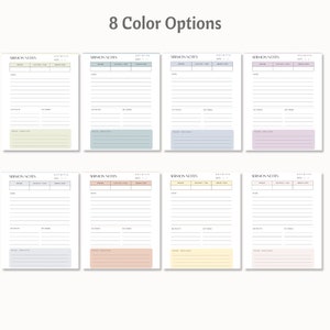 Printable Sermon Notes, Church Notes, Sermon Summary, Faith Journal ...