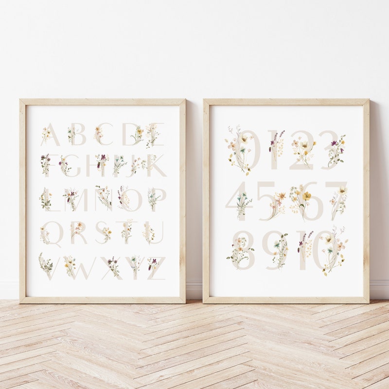 Floral Alphabet - Etsy