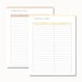 Printable Contact List, Contact Sheet, Phone Number List, Address Book ...
