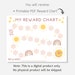 Boho Rainbow Reward Chart, Printable Sticker Chart, Toddler Reward ...