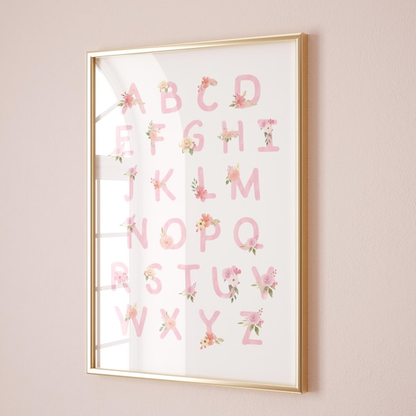 Floral Alphabet - Etsy
