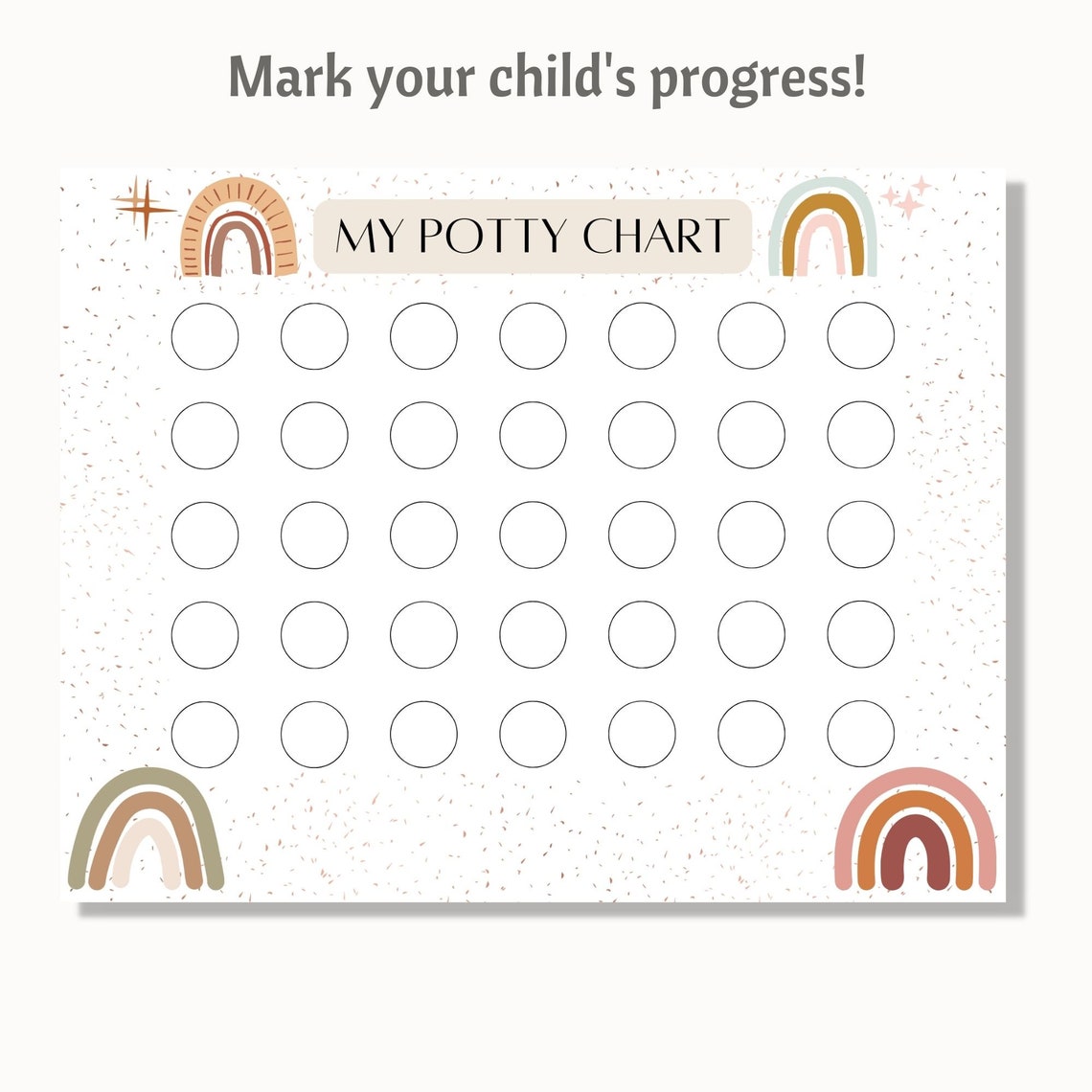 Printable Potty Training Chart, Toddler Potty Chart, Girl Toilet ...