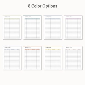 Printable Allergy Log Sheet, Health Records Tracker, Allergy Tracker ...