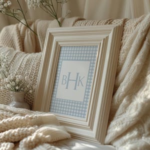 Monogram Nursery Wall Art Set, Pink Bow Print, Girl Nursery Prints ...