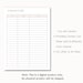 Printable Contact List, Contact List Sheet, Phone Number List, Contacts ...