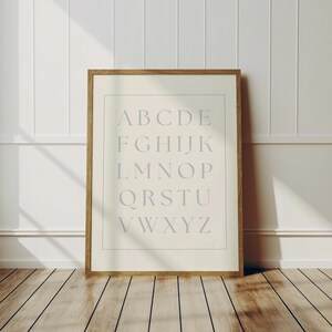 Vintage Style Alphabet Print, Baby Boy Nursery, Vintage Nursery Print ...