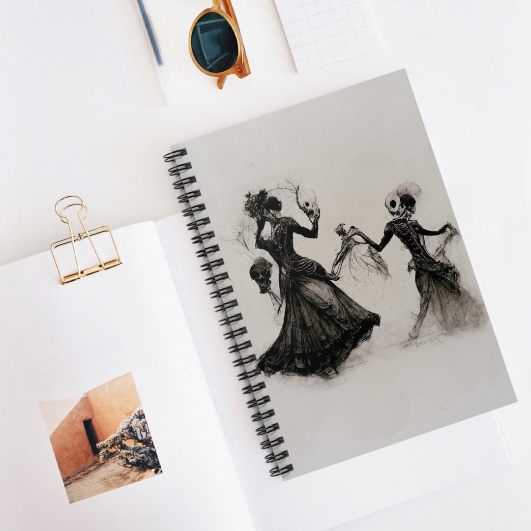 Macabre Spiral Notebook, Gothic, Aesthetic, Goth, Grunge, Writing ...