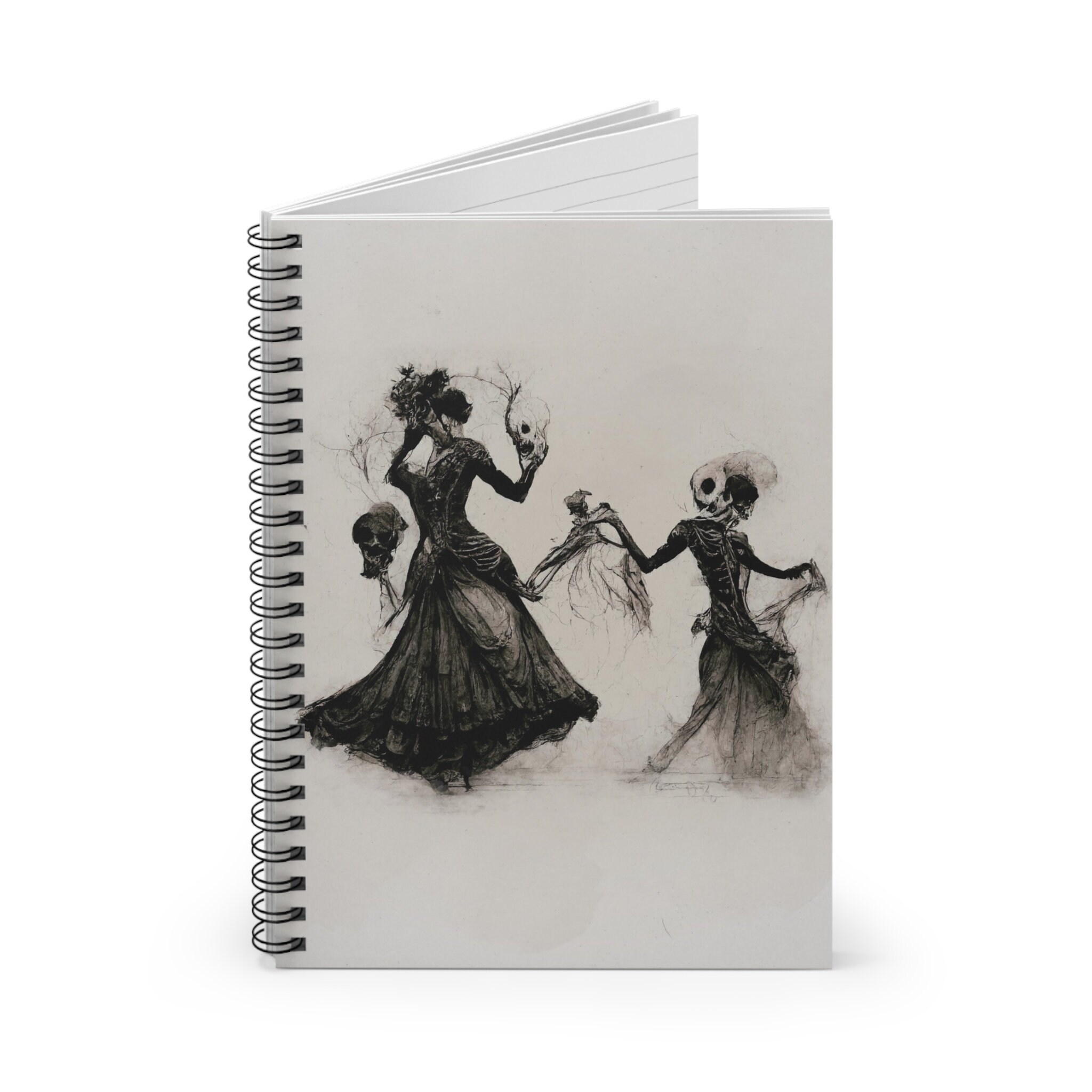 Macabre Spiral Notebook, Gothic, Aesthetic, Goth, Grunge, Writing ...