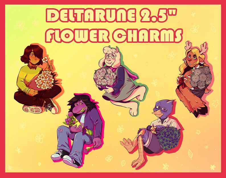 DELTARUNE Flower Charm - Etsy