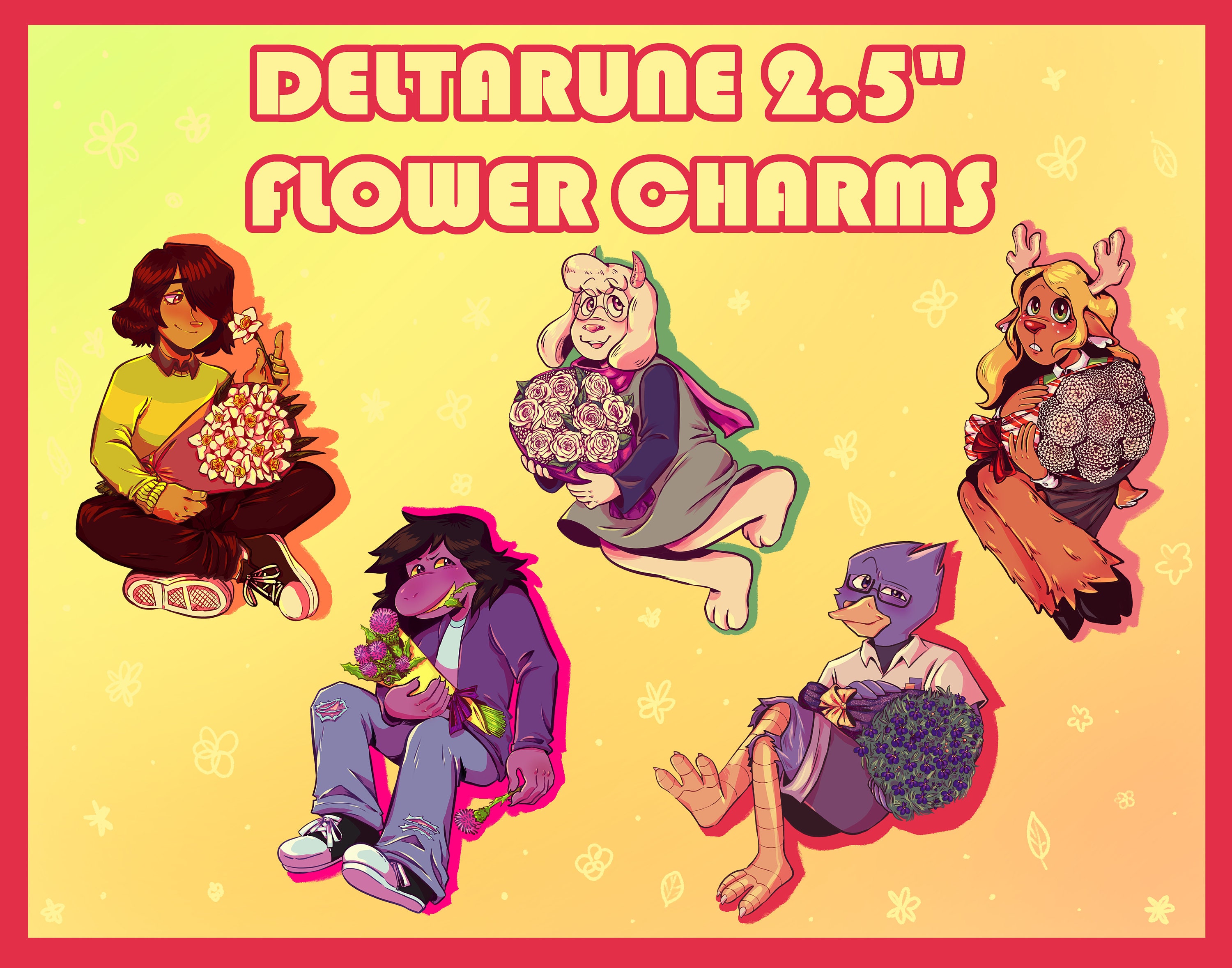 DELTARUNE Flower Charm - Etsy