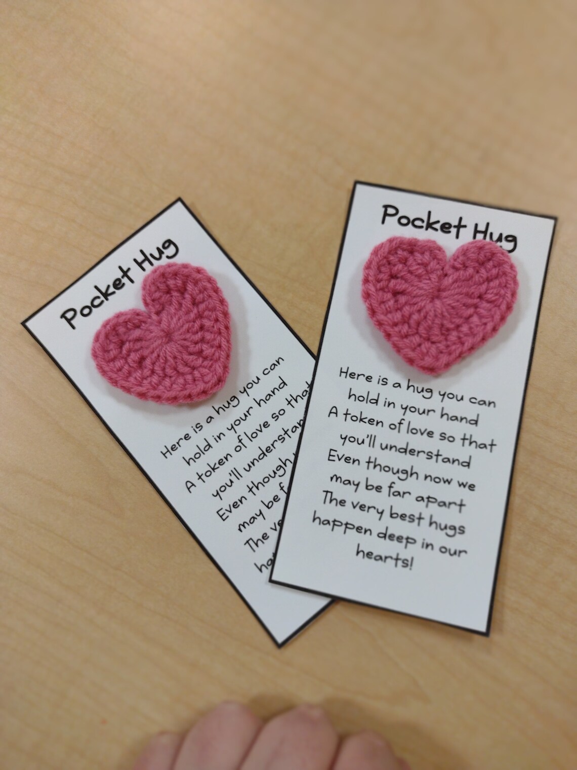 Crochet Pocket Hearts Valentine's Day Gift - Etsy