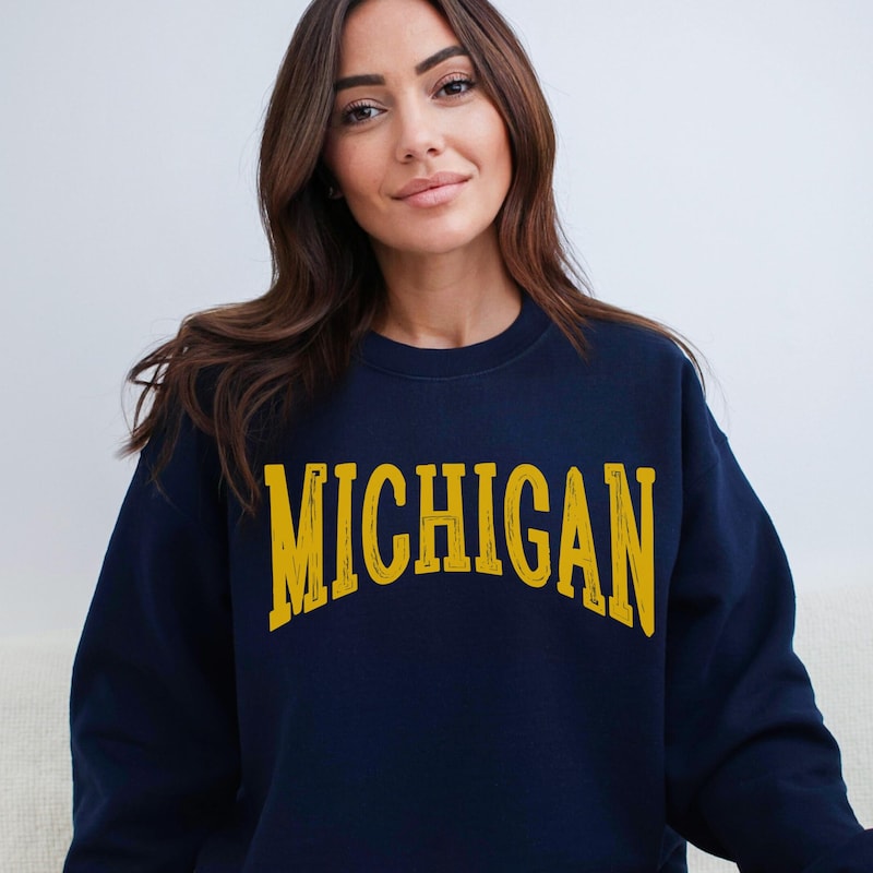 Michigan Sweatshirt - Etsy