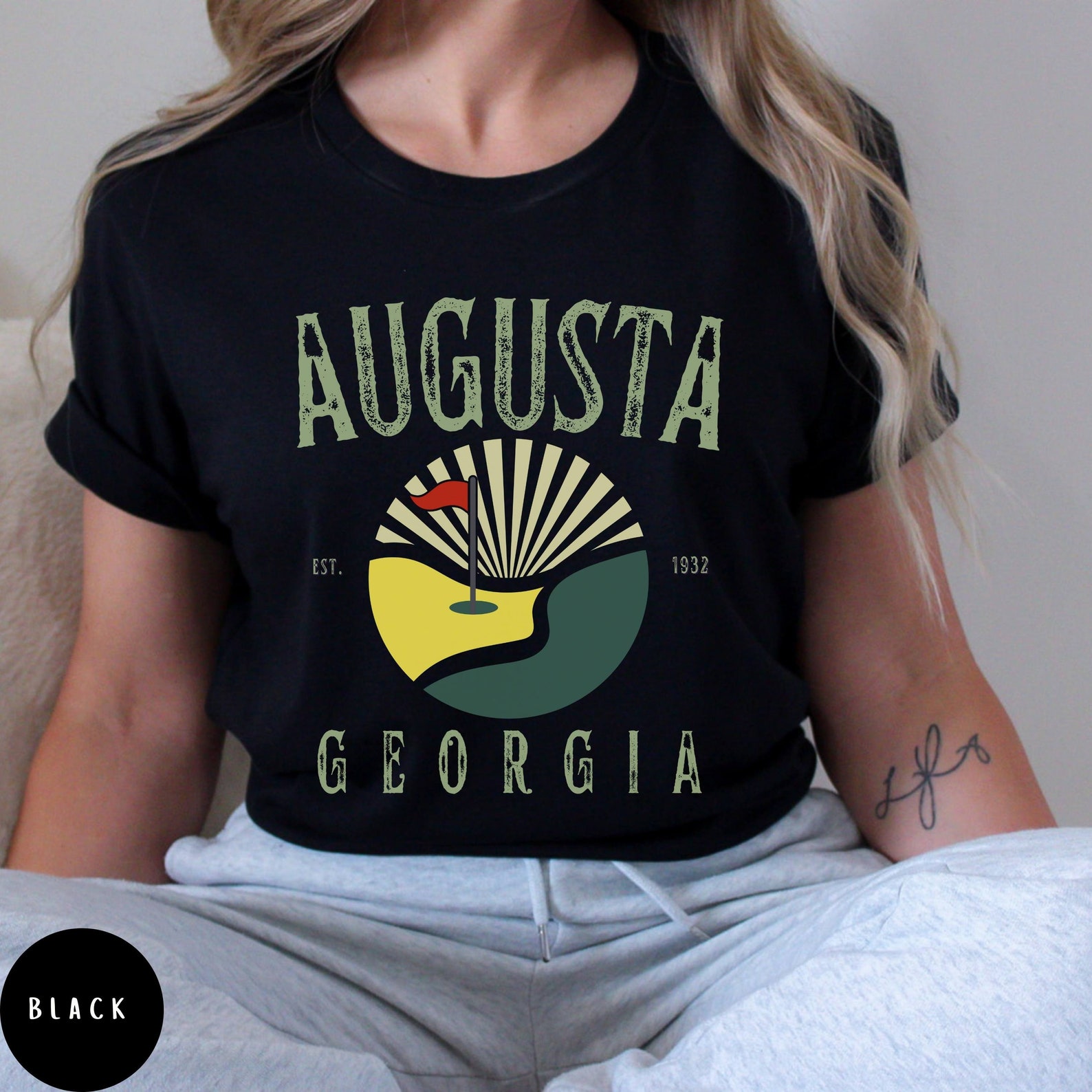 Augusta Georgia Golf Club T-shirt, Golf Lover Shirt Gift, Golfer Tshirt ...