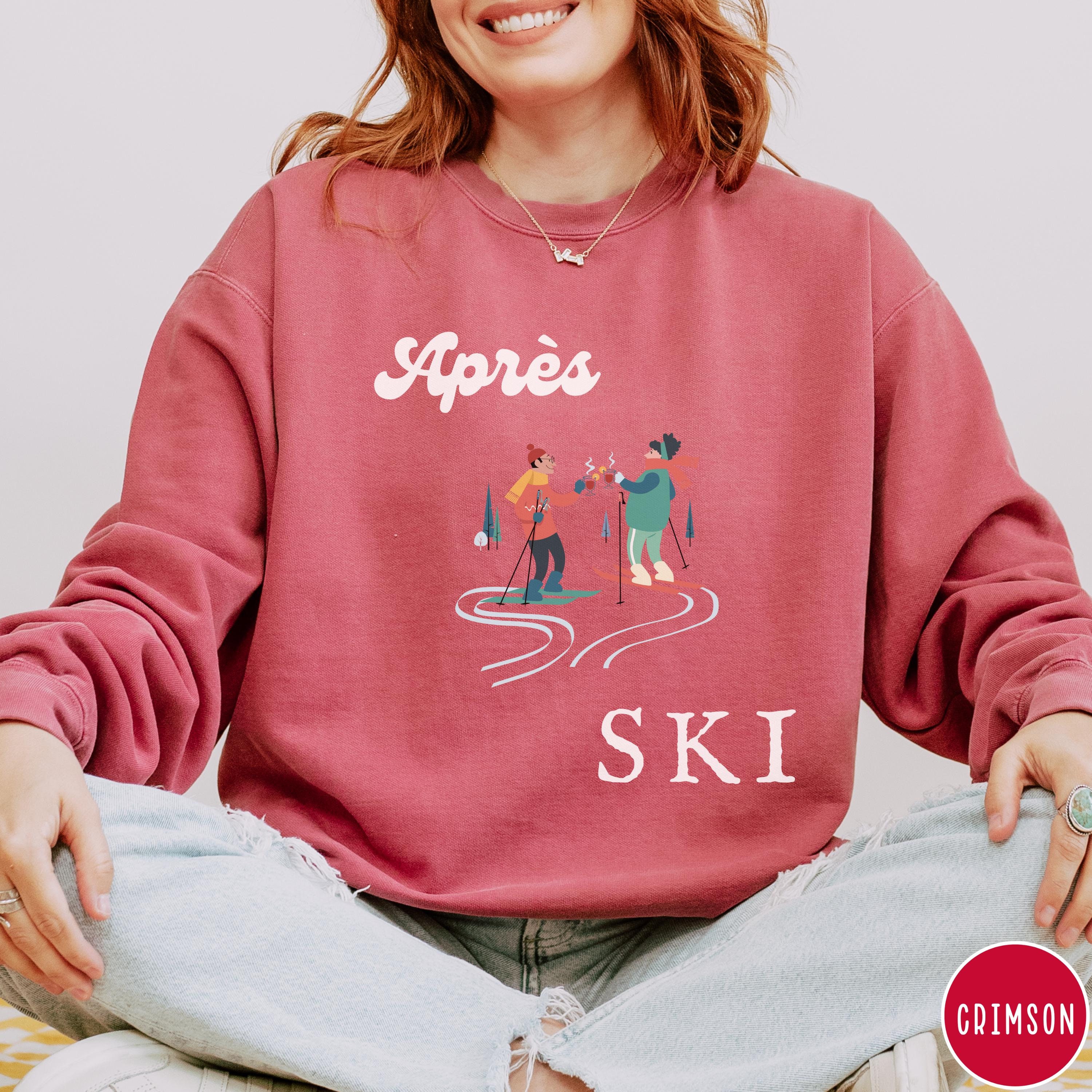 Retro Apres Ski Comfort Colors Sweatshirt Winter Sport Skier Sweater ...