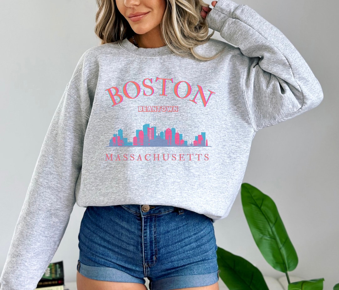 Retro Boston Beantown Massachusetts Sweatshirts, Vintage New England ...