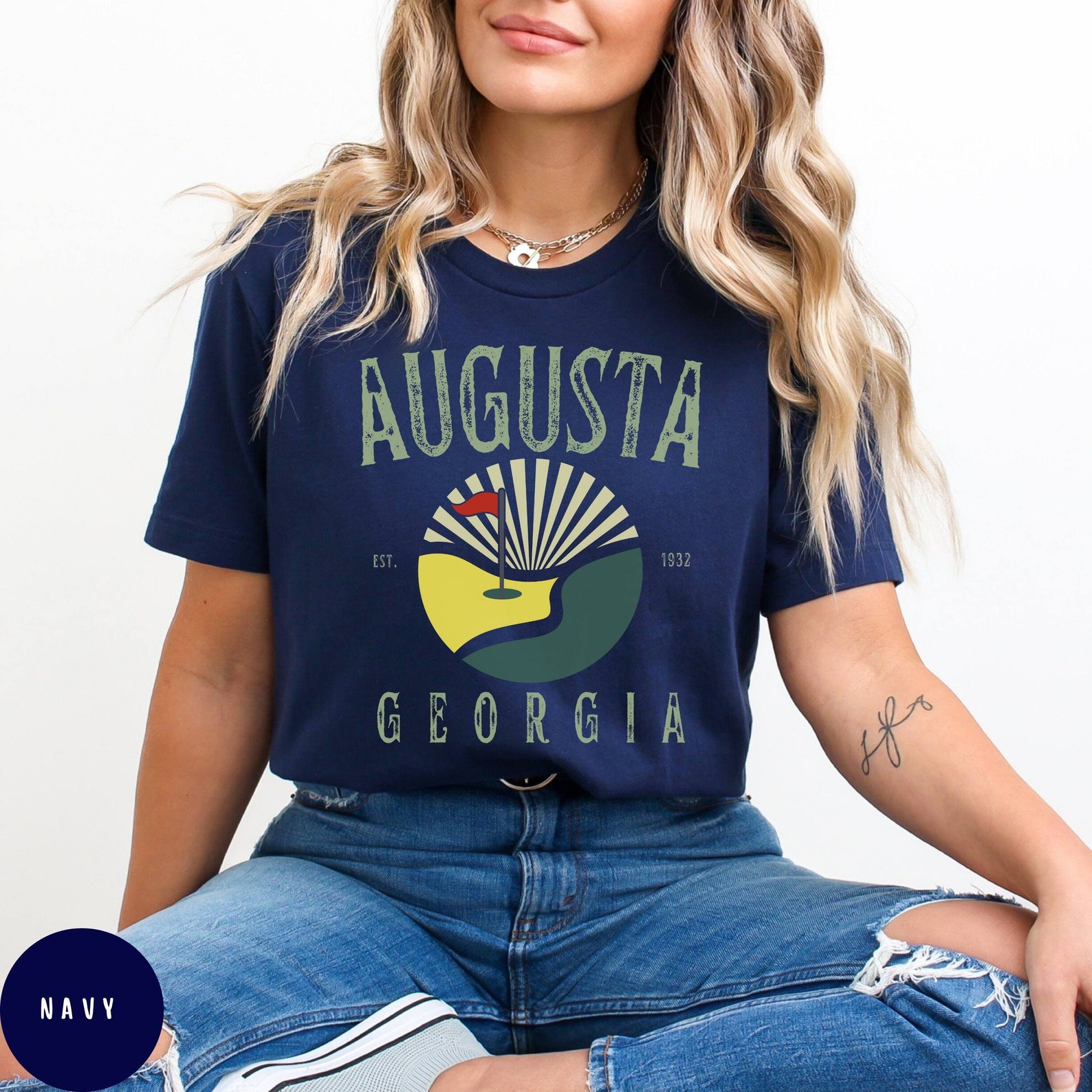Augusta Georgia Golf Club T-shirt, Golf Lover Shirt Gift, Golfer Tshirt ...