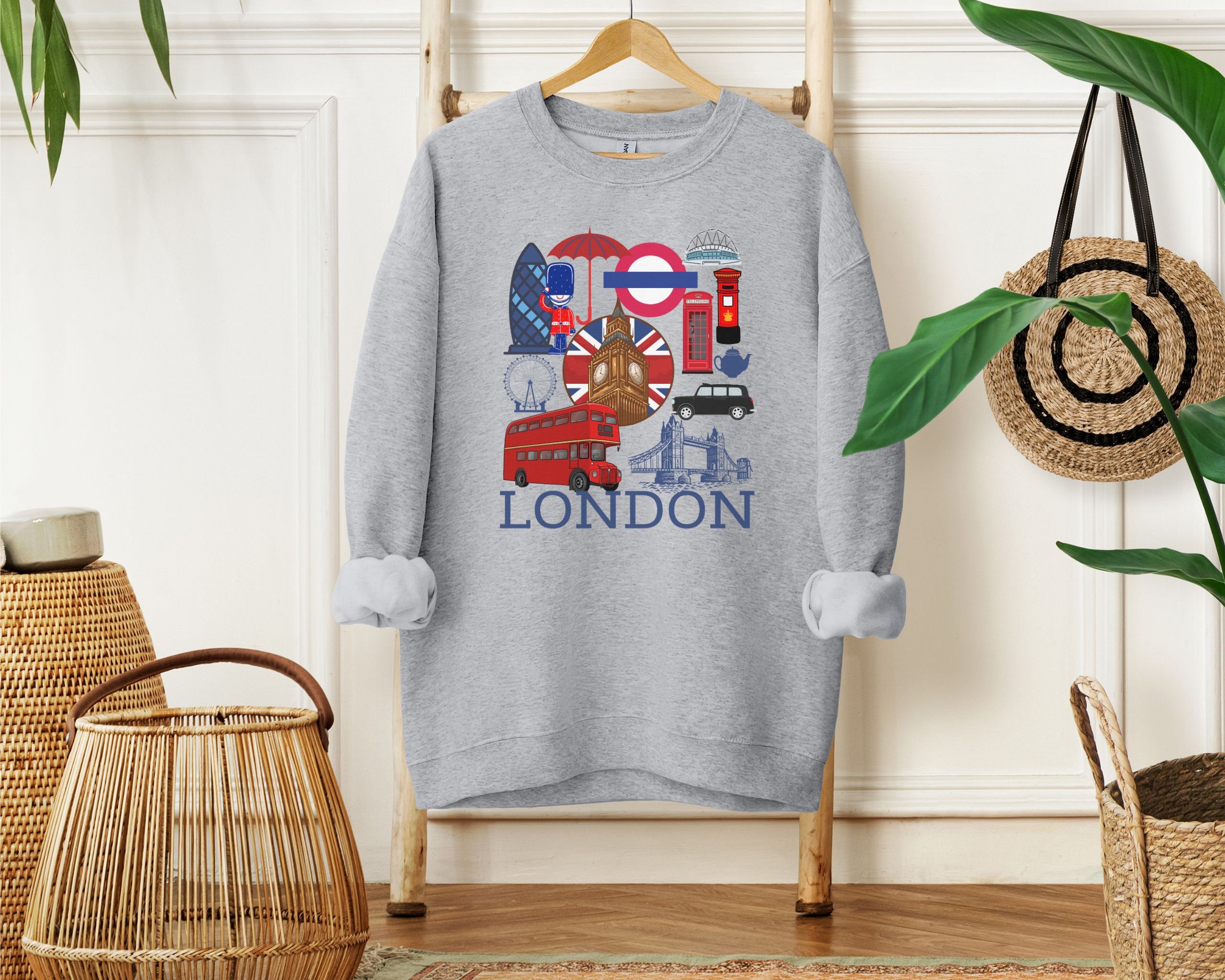 London Landmarks England Sweatshirt, London Underground Jumper, Gift ...