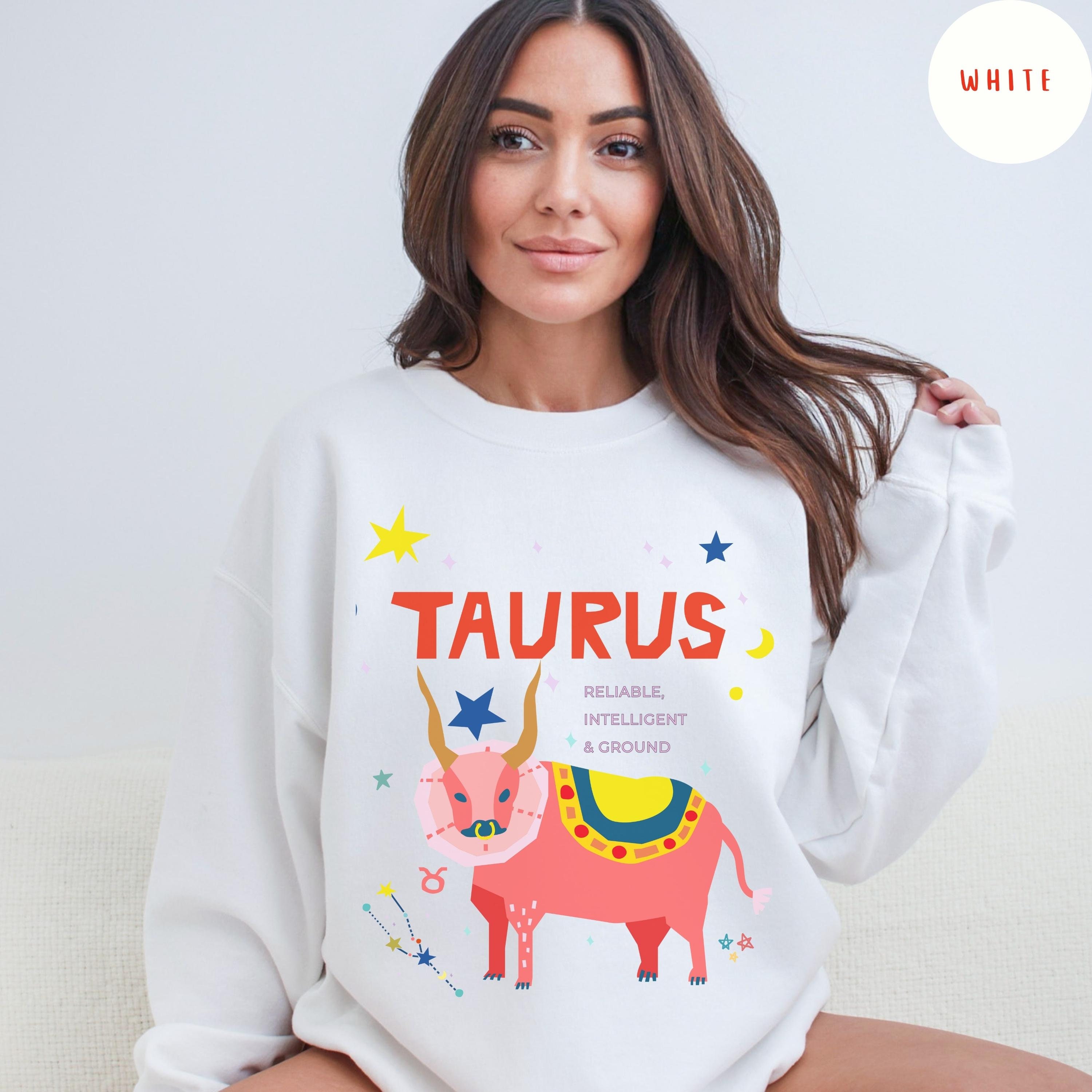 Taurus Zodiac Sweatshirt, Astrology Birth Sign Sweater, Horoscope ...