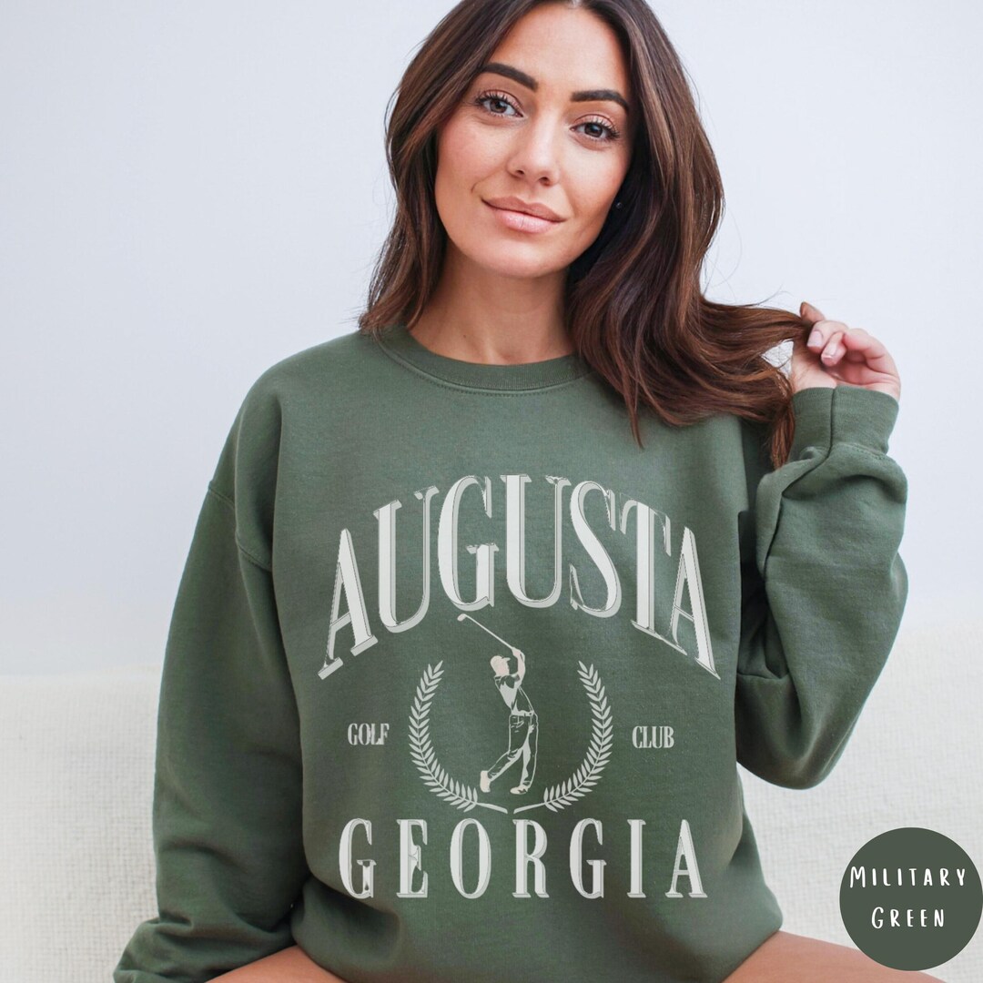 Augusta Georgia Golf Club Sweatshirt, Retro Golfer Crewneck - Etsy