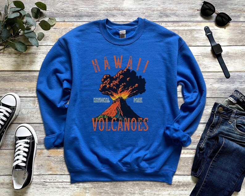Vintage Hawaii Volcanoes National Park Sweatshirt, Aloha State - Etsy