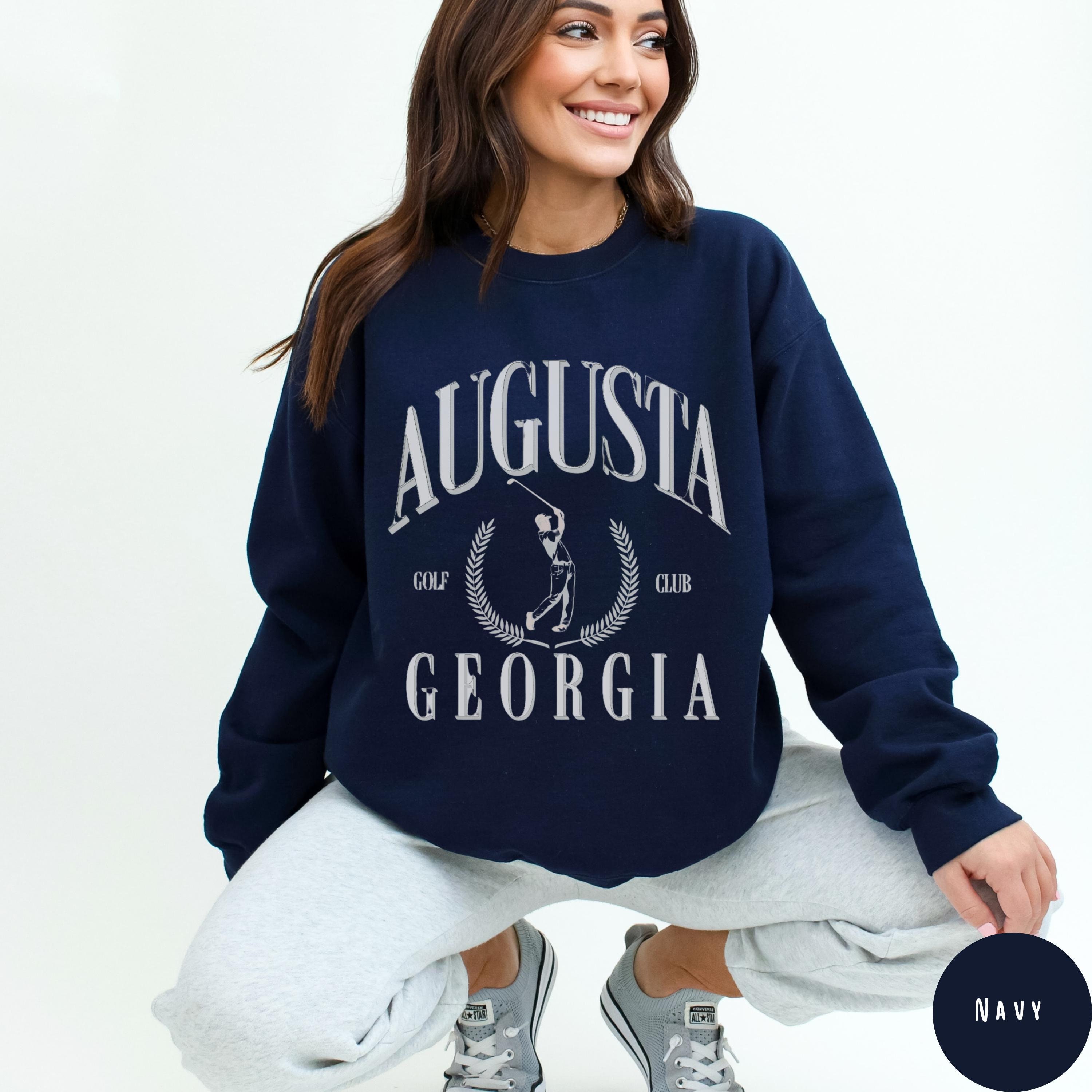 Augusta Georgia Golf Club Sweatshirt, Retro Golfer Crewneck - Etsy
