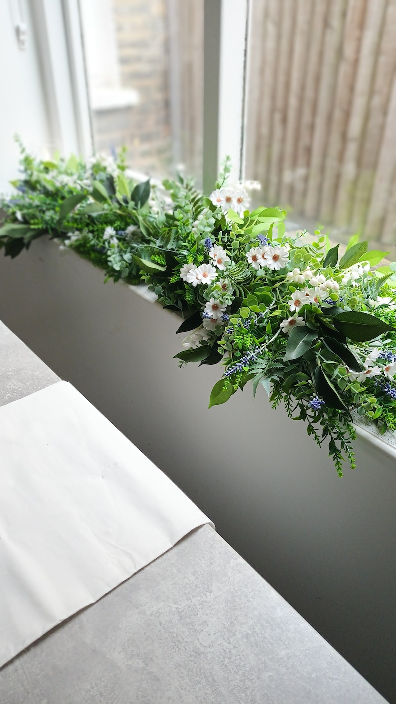 Meadow Garland for Table, Greenery Table Runner, Foliage for Fireplace ...