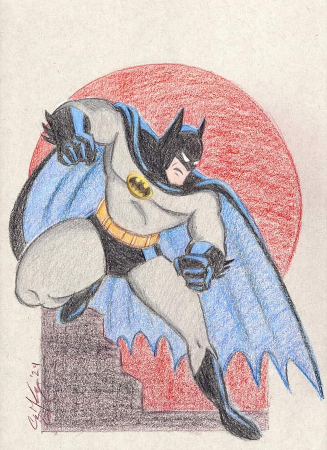 Batman: the Animated Series Drawing - Etsy