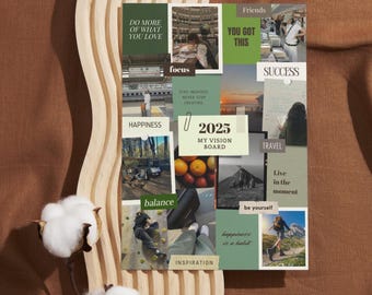 2025 Vision Board Printable - Etsy