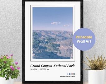 Grand Canyon Travel Poster,grand Canyon Park Wall Art Print, Grand ...