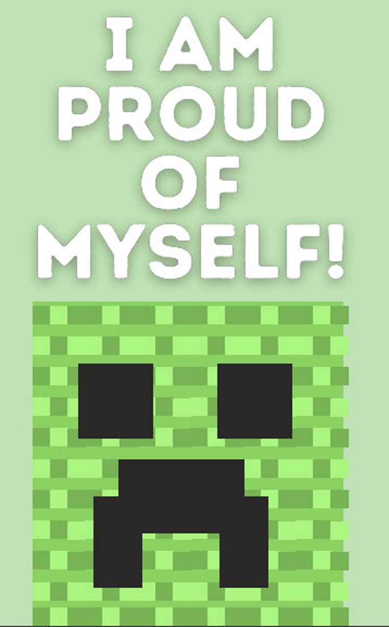 Primary K-3 Minecraft Positive Affirmation/self Talk Book - Sight Words ...