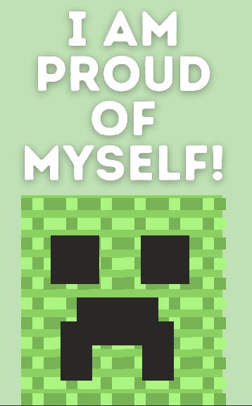 Primary K-3 Minecraft Positive Affirmation/self Talk Book - Sight Words ...