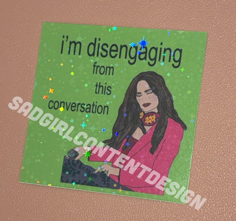 The "i'm Disengaging" Sticker - Etsy