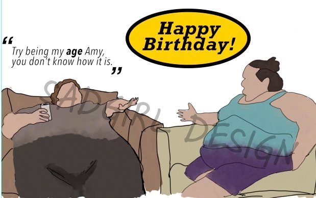 1000lb Sisters Birthday Card - 8.5x11 - Digital Instant Print PDF - Etsy