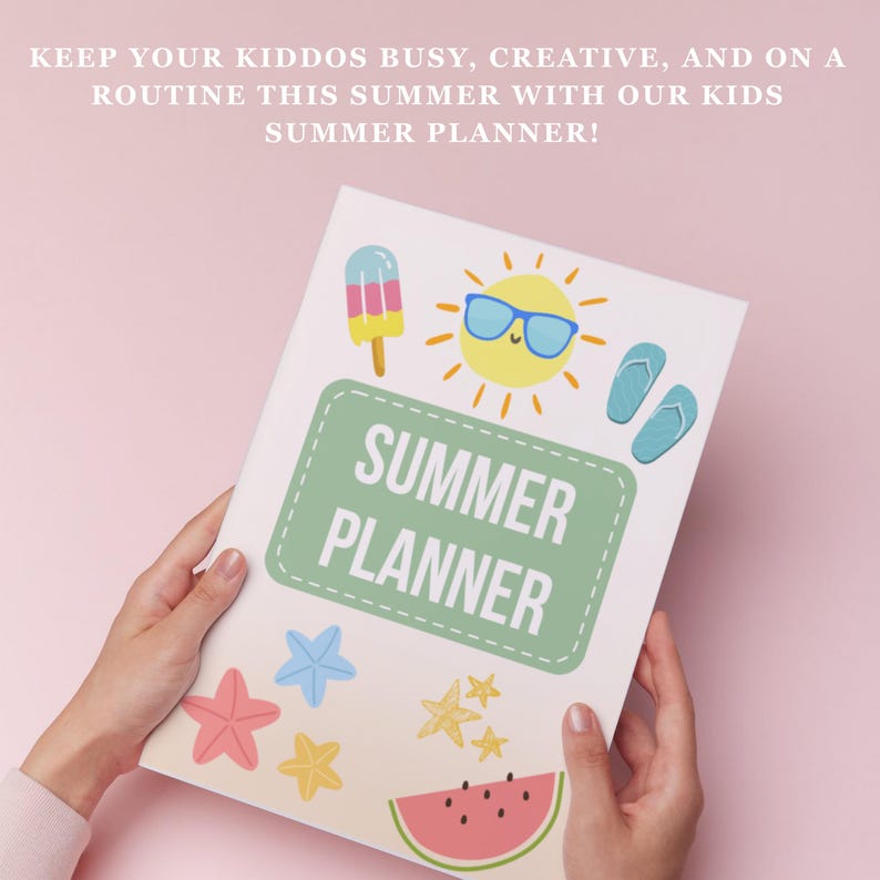 Kids Summer Planner | Printable Activity Pack for Kids | Summer ...