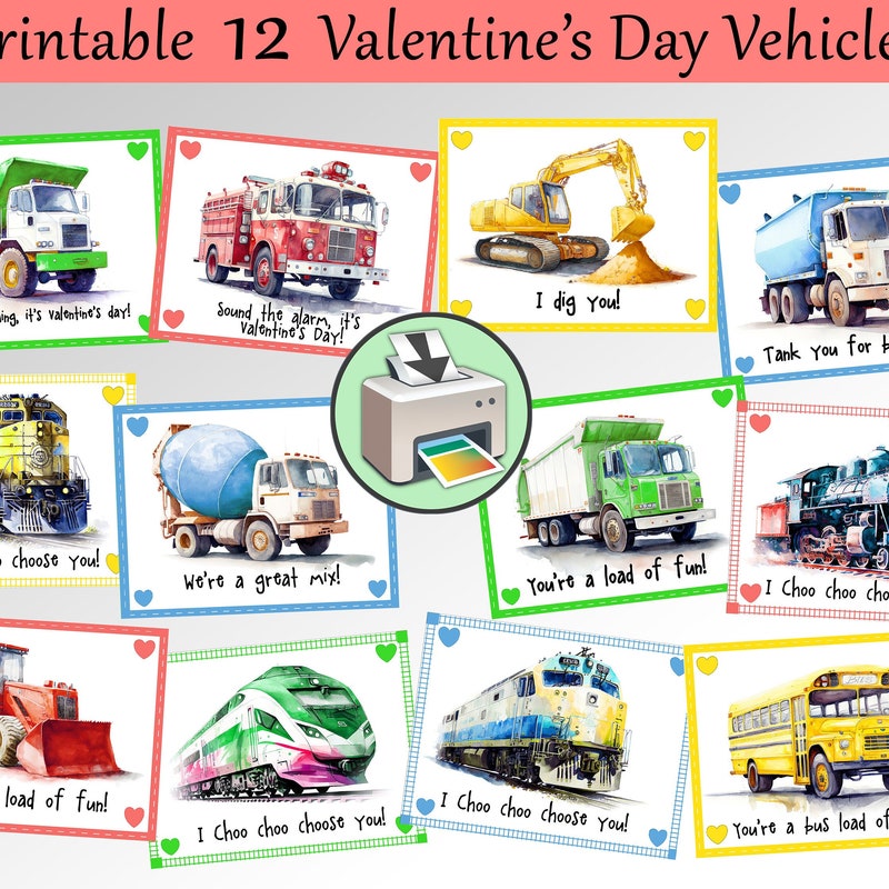 Train Valentine - Etsy