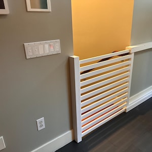 Sliding Modern Baby Gate and Dog Gate for Interior Stairs, Doorways ...