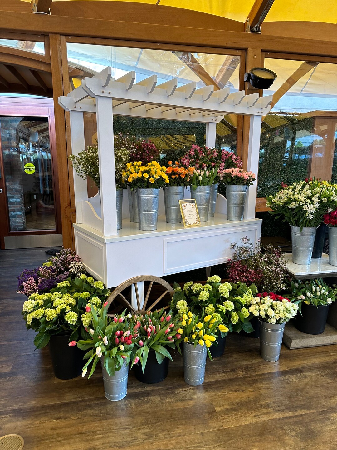 Custom Built Pergola Flower Cart - Start Your Own Business Today! - Etsy