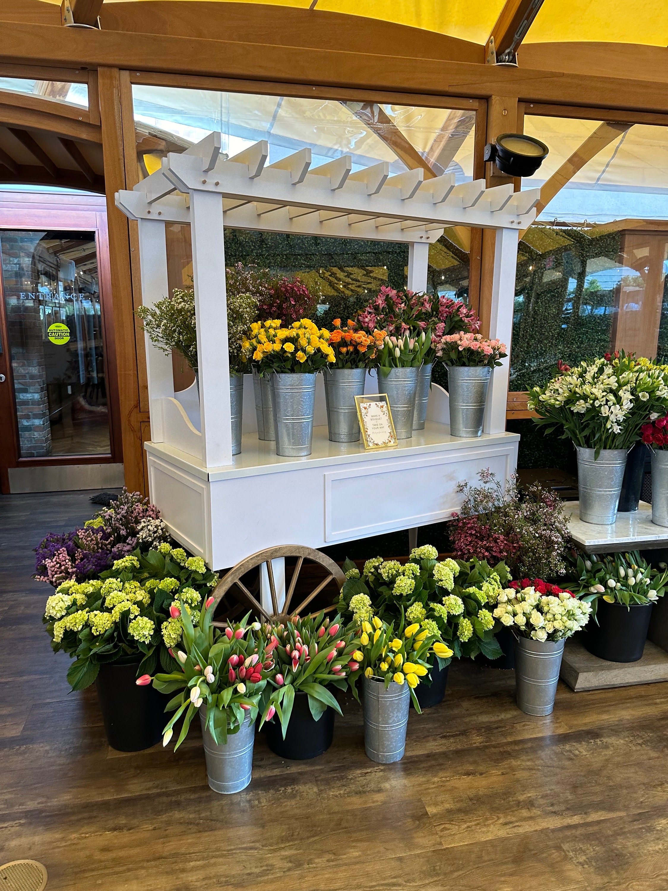 Custom Built Pergola Flower Cart - Start Your Own Business Today! - Etsy