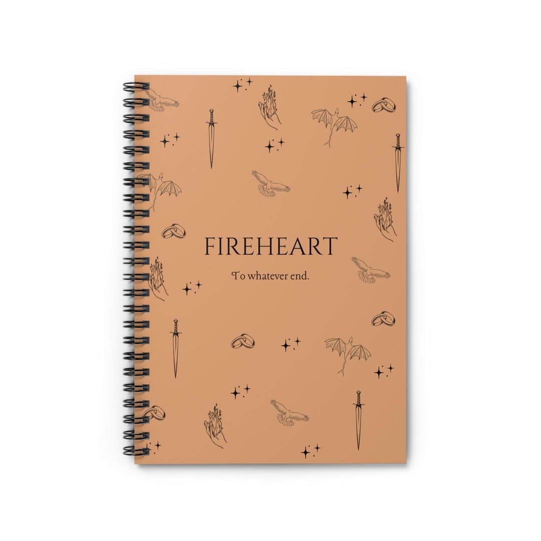 Heir of Fire Spiral Notebook, Romantasy Journal for Book Lover - Etsy