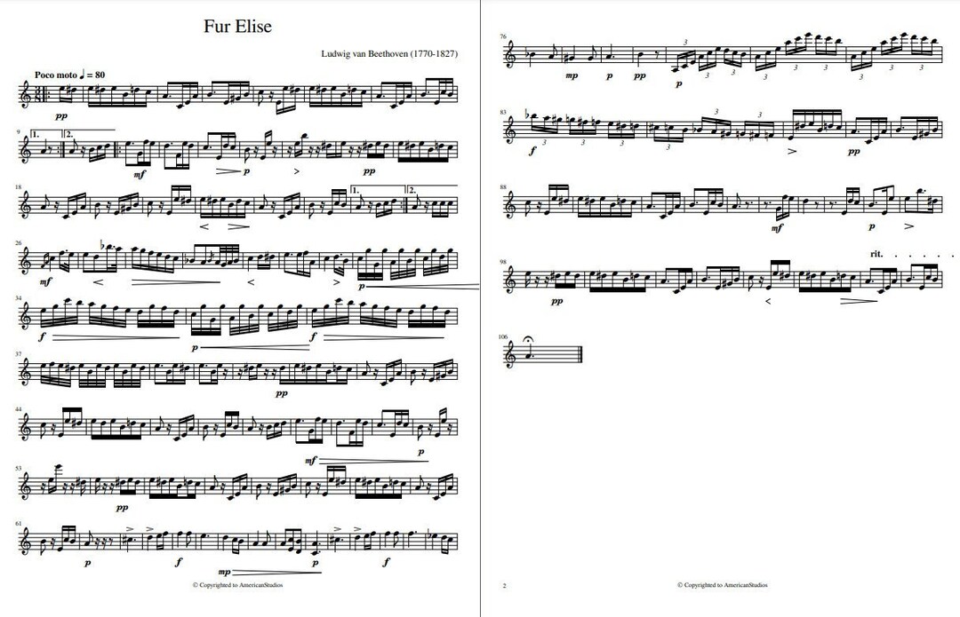 Fur Elise Violin Sheet Music Free Warm up Violin Scale Sheet - Etsy