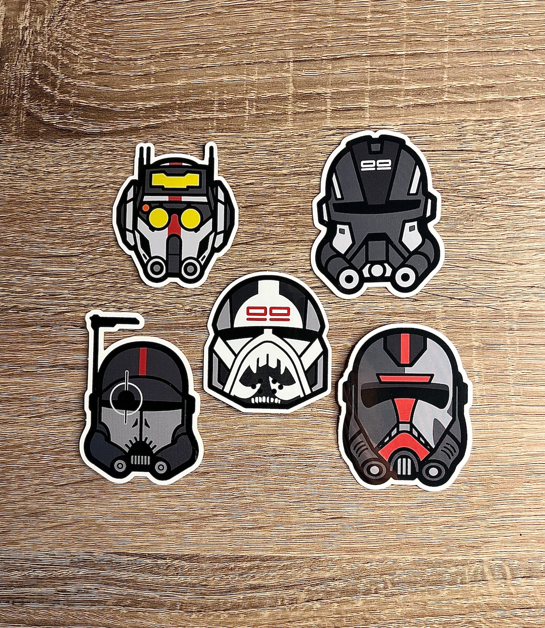 Star Wars Clone Wars Trooper Sticker Pack (5 Piece) - Etsy