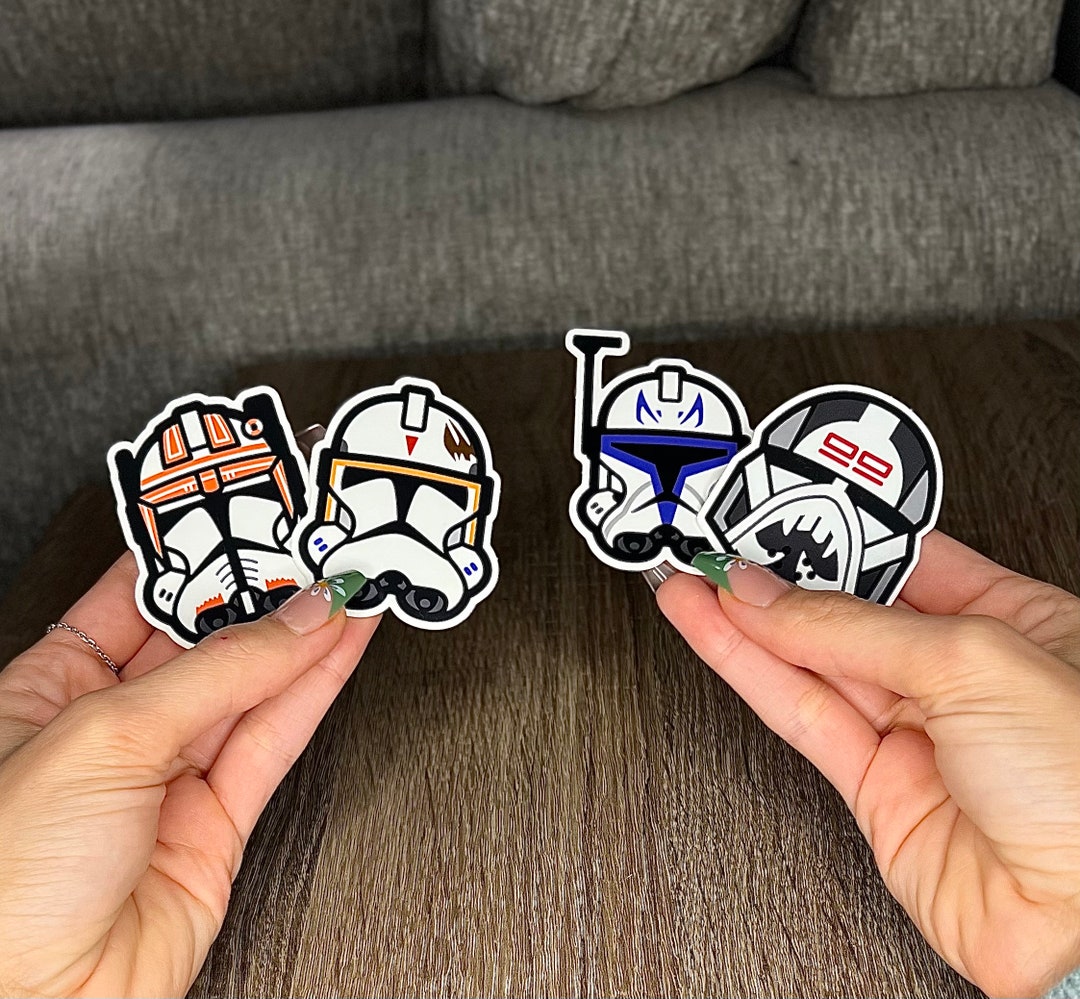 4 Piece Star Wars Trooper Sticker Pack Star Wars the Clone - Etsy