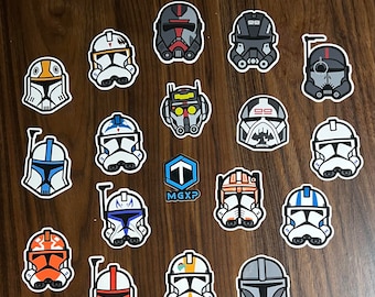 Star Wars Holographic Clone Legion Logo Stickers - Etsy