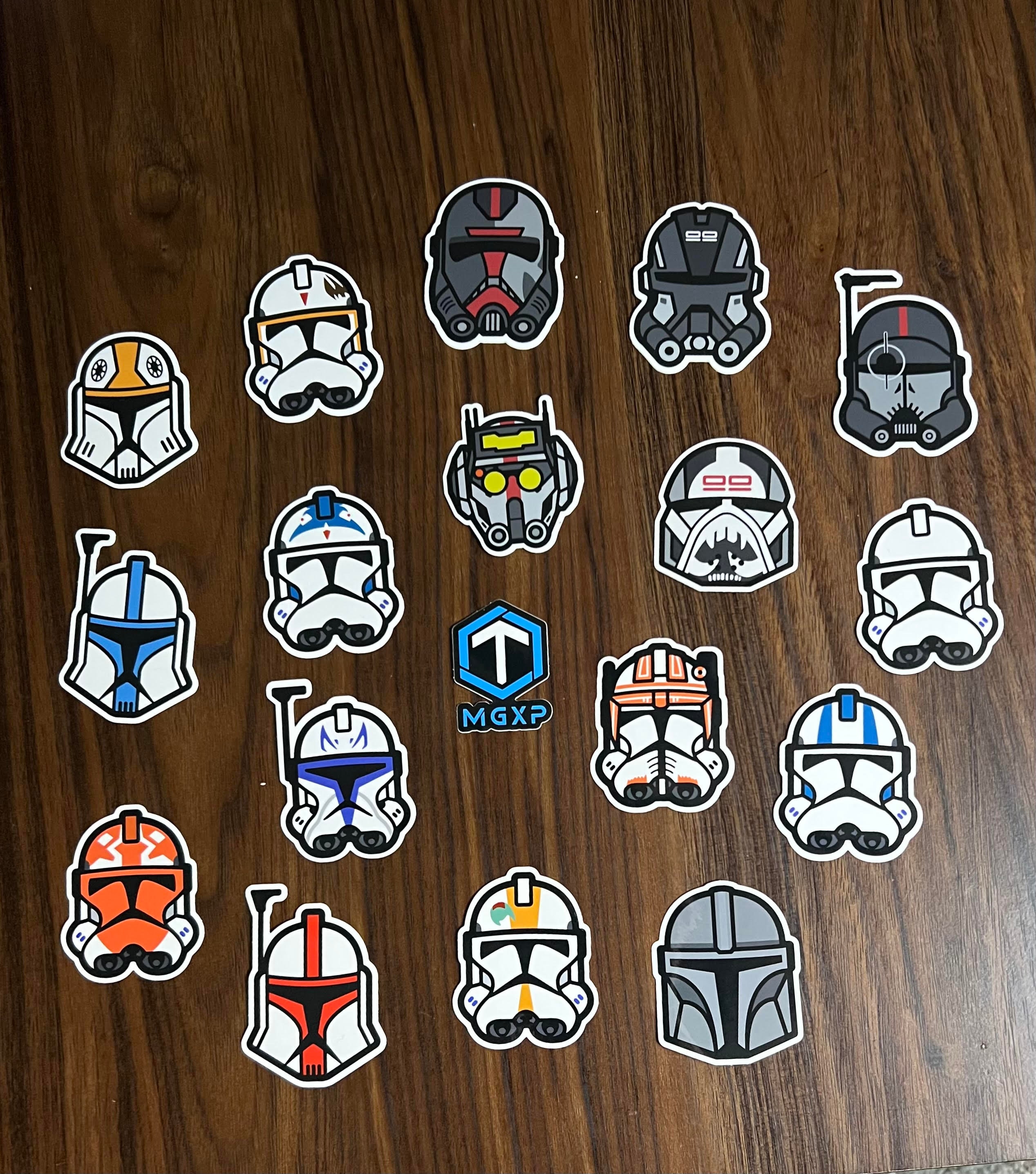 Blue ARC Trooper Helmet Sticker - Star Wars Clone Wars - Etsy