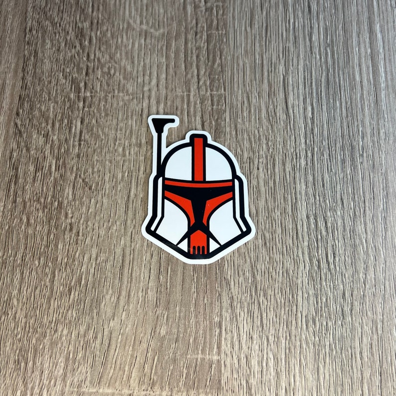 Red ARC Trooper Star Wars Sticker Star Wars the Clone Wars - Etsy